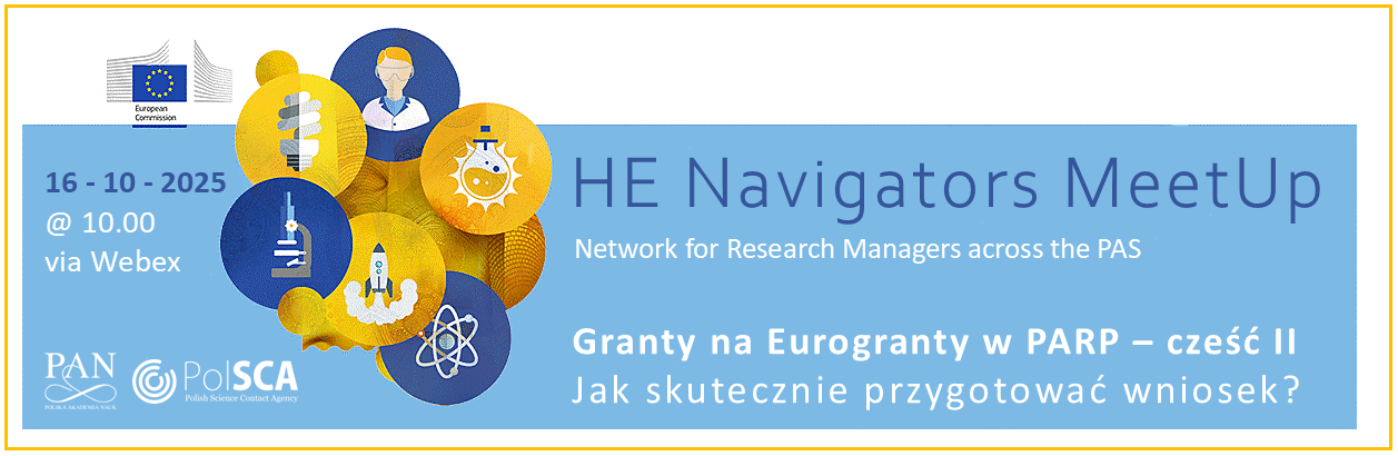 » Horizon Europe Navigators MeetUp: Granty na Eurogranty w PARP – part II